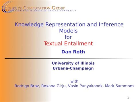 Ppt 1 Knowledge Representation And Inference Models For Textual