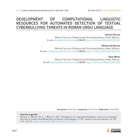 Pdf Development Of Computational Linguistic Resources For Automated