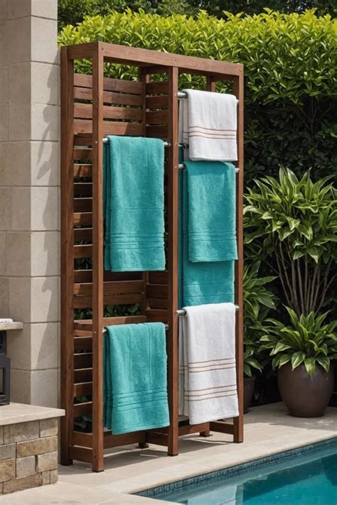 20 Amazing Pool Towel Rack Ideas To Keep Your Patio Organized Pool