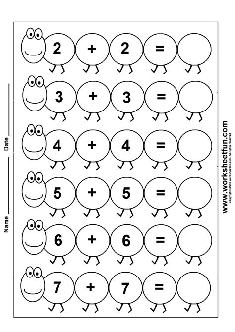 Addition Doubles Worksheet Free Printable Worksheets Worksheetfun