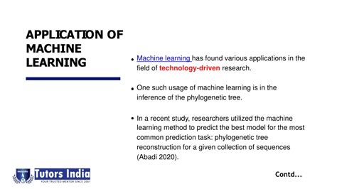 Ppt Phylogenetic Analysis Using Machine Learning 1 Powerpoint Presentation Id10561250