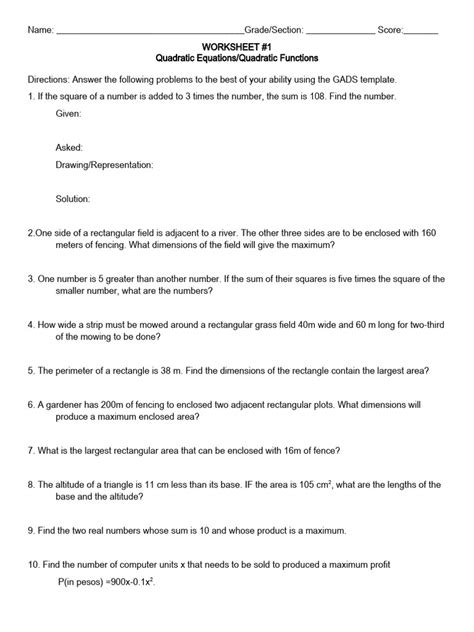 Performance Task Problem Solving2023 2024 Pdf Force Area