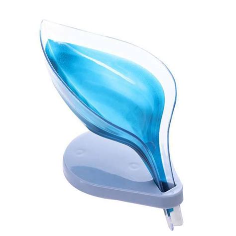 Soap Holder Self Draining Soaps Box Leaf Shape Dra Grandado