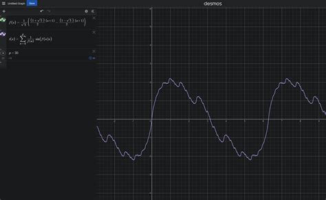 Sinusoidal Sum Of Fibonacci Numbers Results In A Fractal Rdesmos