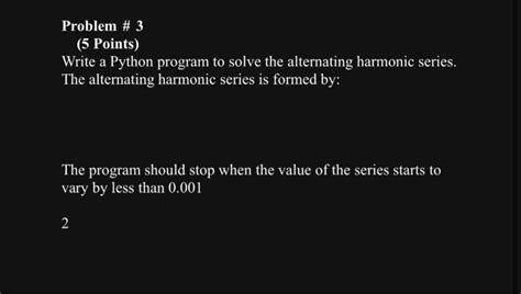 Solved Problem 3 5 Points Write A Python Program To