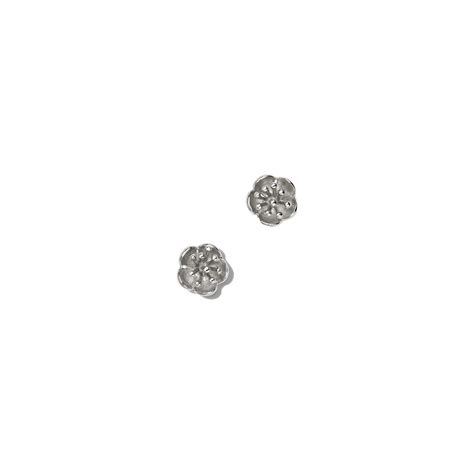 plum blossom small earrings silver cassandra goad