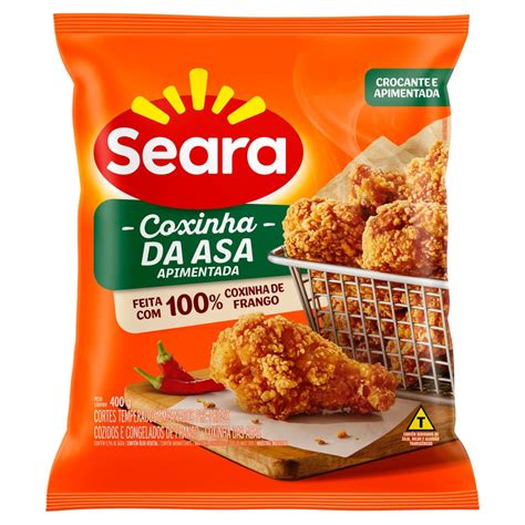 Coxinha Da Asa De Frango Seara Empanada Apimentada 400g Comper