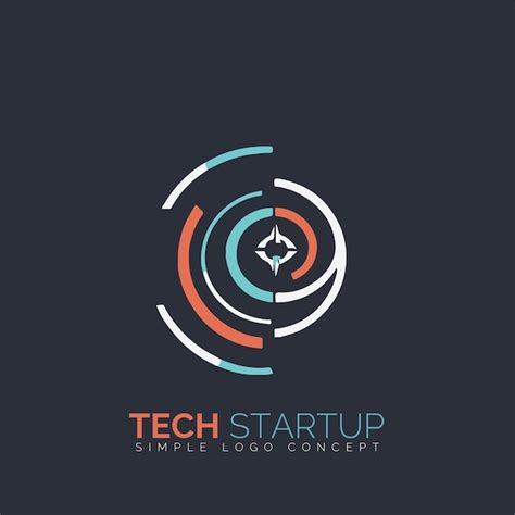 Premium Vector Tech Startup Logo Concept For Company And Branding