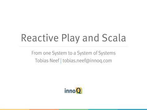 Reactive Play And Scala Speaker Deck