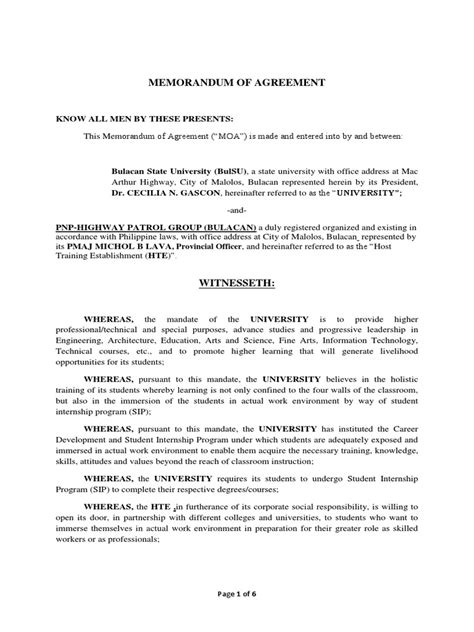 Moa Template Updated Pdf
