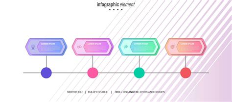 Circular Layout Diagram With 4 List Of Steps Circular Layout Diagram Infographic Element
