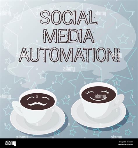 Handwriting Text Writing Social Media Automation Concept Meaning