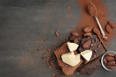 Premium Photo Composition Of Cocoa Products On Table