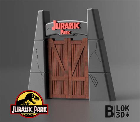 Archivo Stl Jurassic Park Door 🚪 ・objeto Imprimible En 3d Para