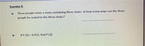 Solved Exercise 1 Given The Following Data Below Compute