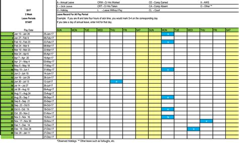 Leave Planner Excel Template
