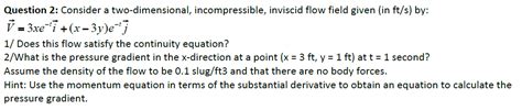 Solved Question 2 Consider A Two Dimensional