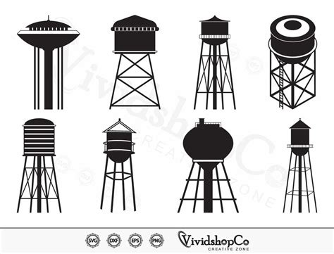 Water Tower Svg Gilbert Water Tower City Water Tower Gruene Tower