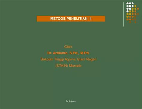 Ppt Metode Penelitian Ii Powerpoint Presentation Free Download Id 6140554