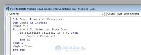 How To Count Rows With Vba In Excel 5 Approaches Exceldemy