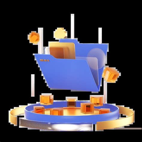 摄图网 402186022 3d立体磨砂玻璃金属质感文件夹管理科技风模型（企业商用） 花瓣网