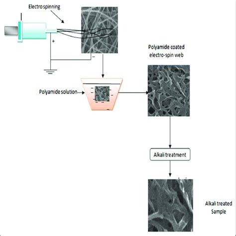 Schematic Representation Of The Construction Of Nanofibrous Composite