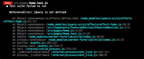 Test Suite Failed JQuery Is Not Defined JQuery Ui Issue Facebook Create React App