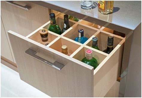 10 Clever Ways To Store Wine Bottles In Drawers Bar Drawers Liquor