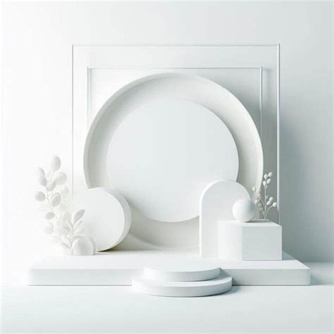 White Empty Space Background Premium Ai Generated Image