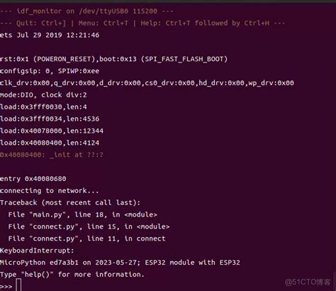 esp32 开机运行python esp32 启动 mob6454cc620c34的技术博客 51cto博客