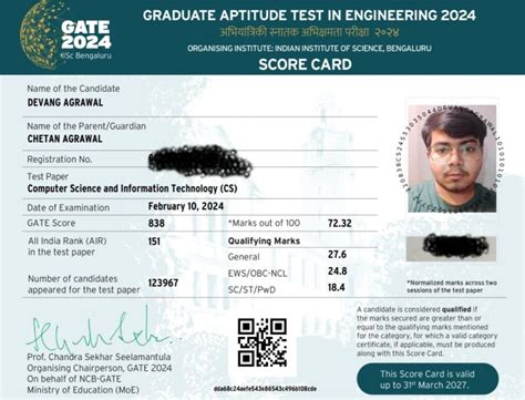 Devang Agrawal On Linkedin Gate Gate2024 Cse Iitkanpur Mtech Thankyou Grateful