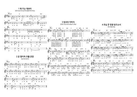 Praise List 대전 2월25일 토요예배 찬양콘티