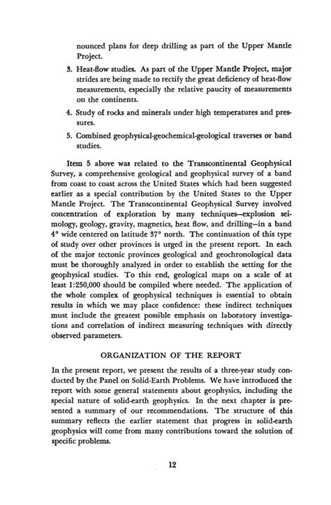 Review And Recommendations Solid Earth Geophysics Survey And Outlook The National Academies