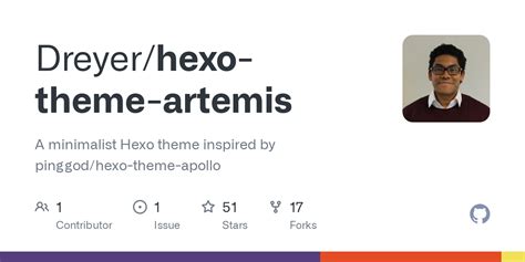 GitHub Dreyer Hexo Theme Artemis A Minimalist Hexo Theme Inspired By Pinggod Hexo Theme Apollo