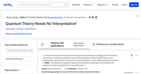 Quantum Theory Needs No ‘interpretation