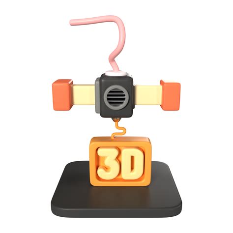 printing 3d text 3d illustration icon 32055196 png