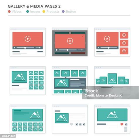 사이트 맵 및 Ux 디자인에 대 한 웹사이트 와이어 프레임 레이아웃 Ui 키트 그래픽 사용자 인터페이스에 대한 스톡 벡터 아트 및 기타 이미지 그래픽 사용자 인터페이스
