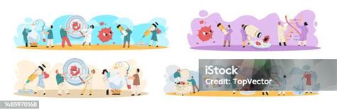 바이러스 백신 백신 과학 연구를 수행하는 과학자 화학 실험을 하는 의료 실험실 연구원에서 일하는 실험실 보조 테스트 튜브 액체 및 장비 실험실의 바이러스 건강 진단에 대한