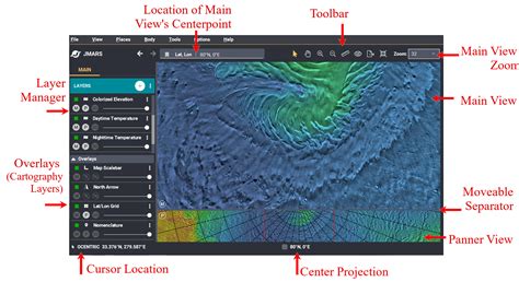 Tour The Jmars User Interface Jmars Java Mission Planning And Analysis For Remote Sensing