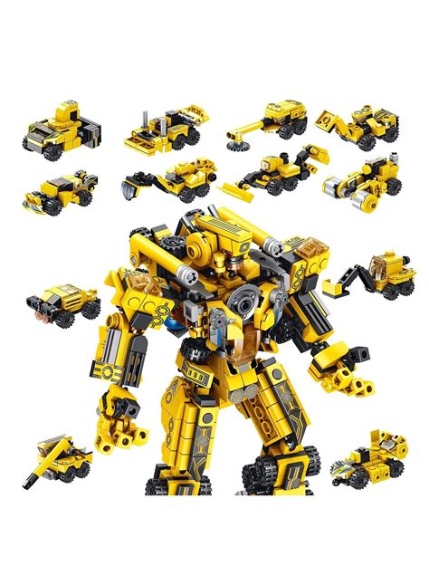 Syosi Robot Building Toys 573 Pcs 25 In 1 Construction Toy Engineering Building Bricks