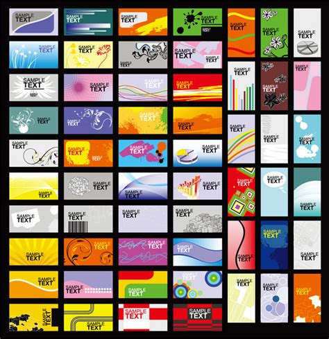 Card Design Template Vector Free Vector Vector