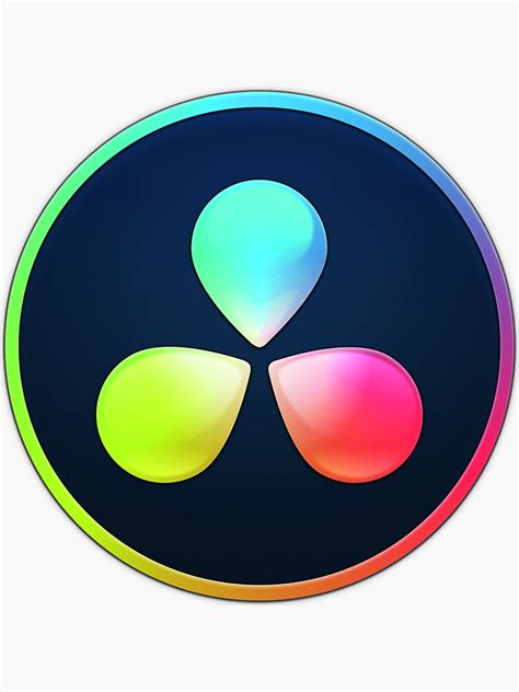 Davinci Resolve Logo Sticker For Sale By Kevinblanco Redbubble
