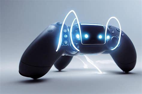 Premium Photo Futuristic Game Concept Of Home Multiplayer Video Game And Wireless Controller