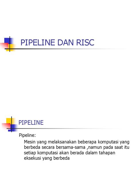 Pipeline Risc Pdf