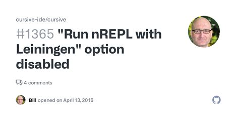 Run Nrepl With Leiningen Option Disabled · Issue 1365 · Cursive Ide