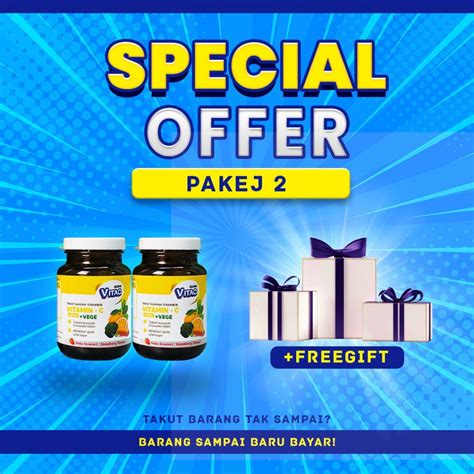 Exama Vitac Combo 2 Chewable Strawberry Candy I Gula Gula Kemam