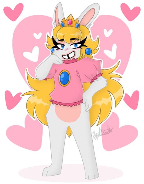 Rabbid Peach Mario Rabbids By Mysticalbearx On Deviantart