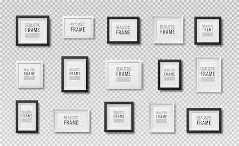 정사각형 사진 프레임 무료 벡터