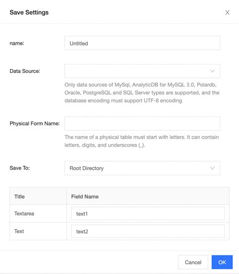 Create A Form Quick Bi Alibaba Cloud Documentation Center