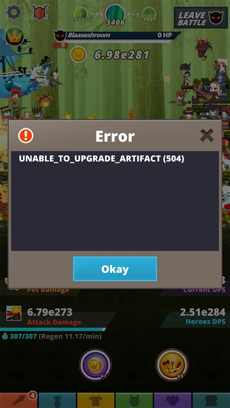 Anyone Else Unable To Upgrade Artifacts Rtaptitans2